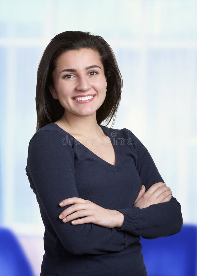 Femme confiant image stock. Image du adulte, caucasien - 24844891