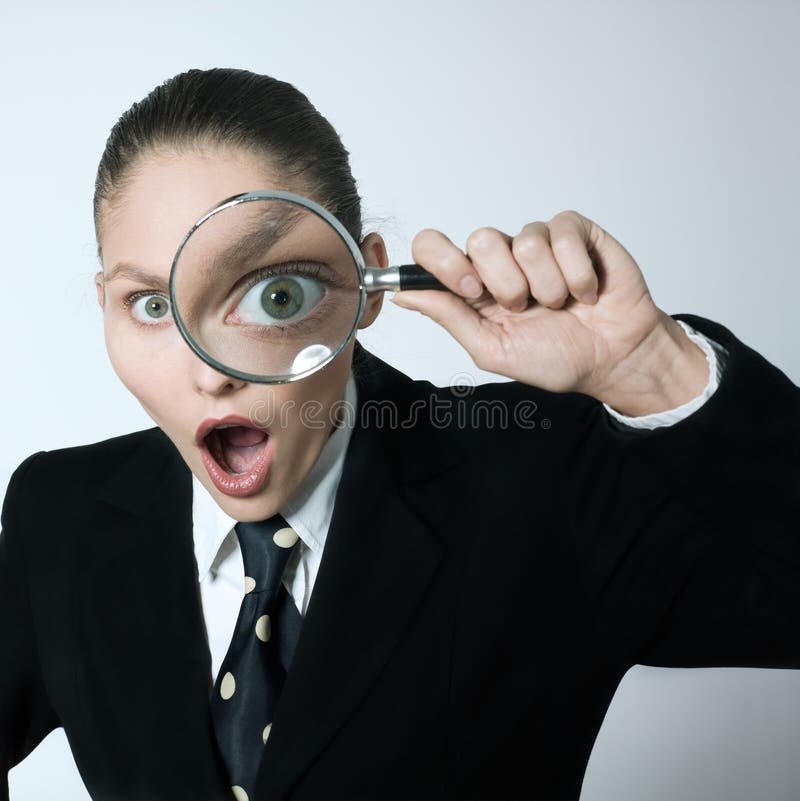 Femme curieuse photo stock. Image du adultes, frère, personne - 33281090