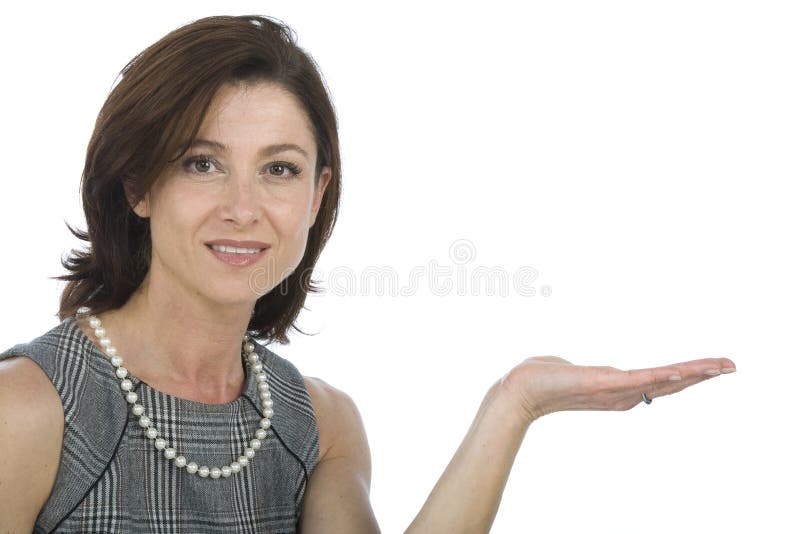 Portrait D'une Femme D'affaires Gesticulant Photo stock - Image du ...