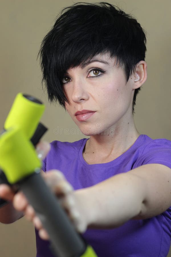 Femme de forme physique image stock. Image du caucasien - 53277277