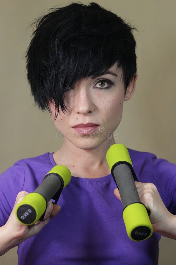 Femme de forme physique photo stock. Image du adulte - 53276882