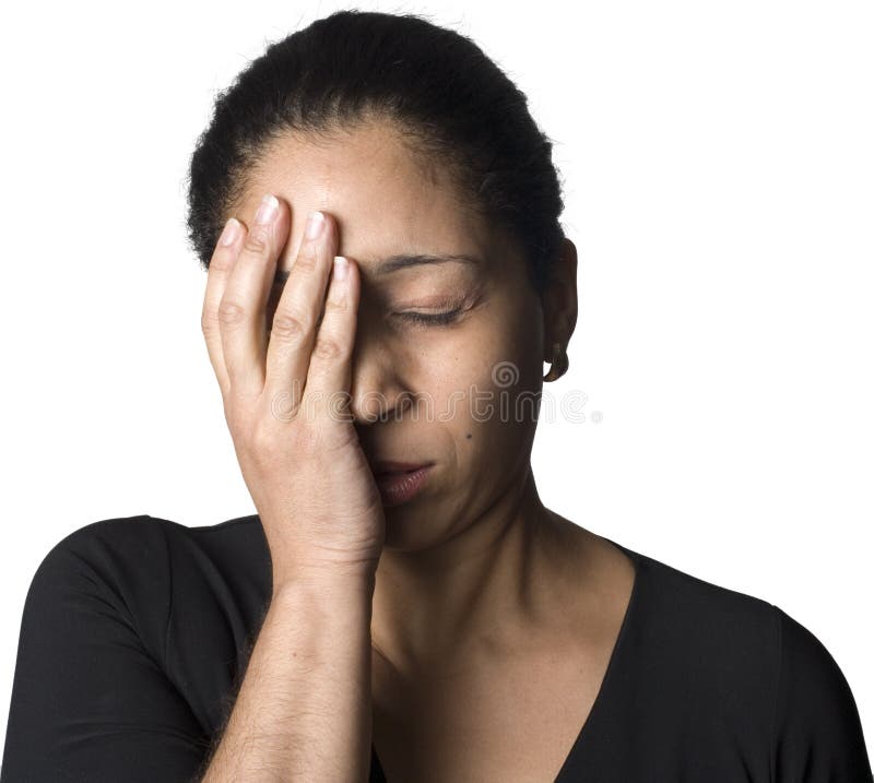 Femme latine frustrée photo stock. Image du caribbean - 8996404