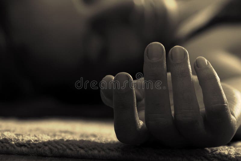 Femme mort image stock. Image du meurtre, femelle, signalétique - 5425157