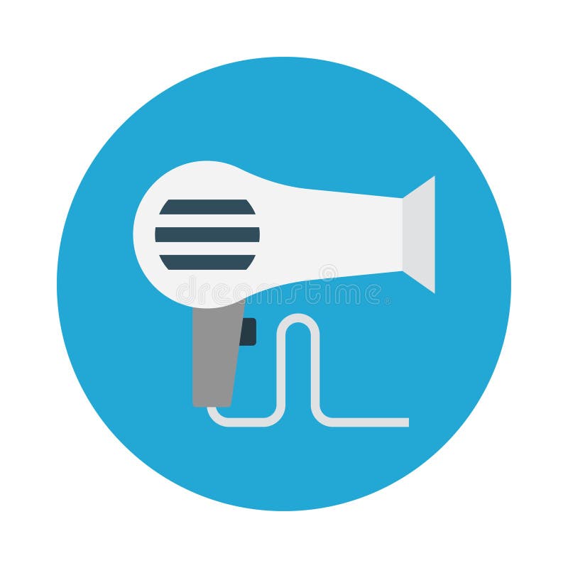 Fen Reception Vector Flat Icon Stock Vector - Illustration of blowdryer ...