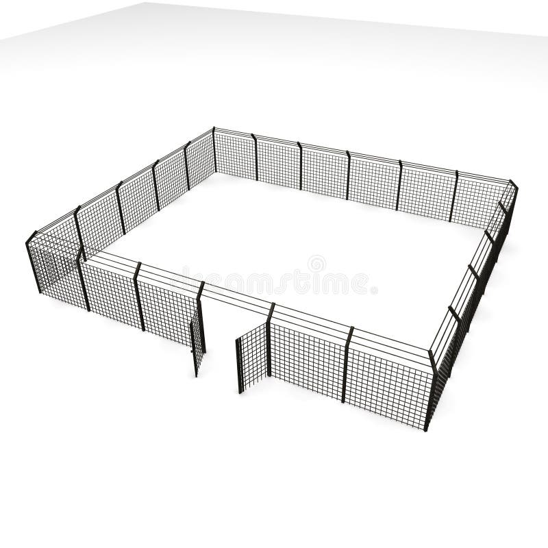 Electric Security Fence Stock Illustrations – 999 Electric Security ...