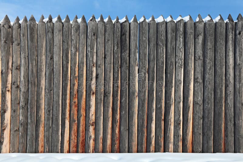 Stockade Fence stock photo. Image of texture, tree, protection - 21733470
