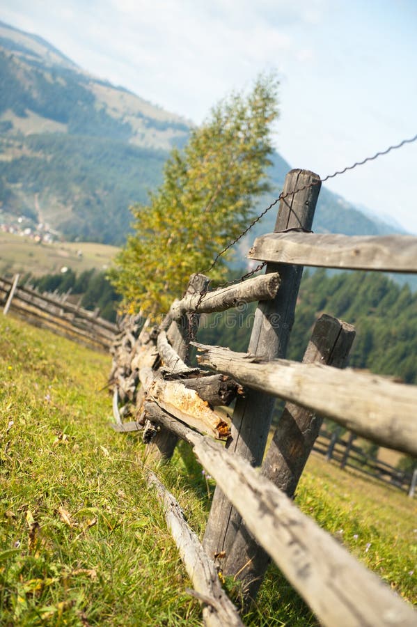 Fence stock image. Image of hills, bucovina, trees, fence - 27802075