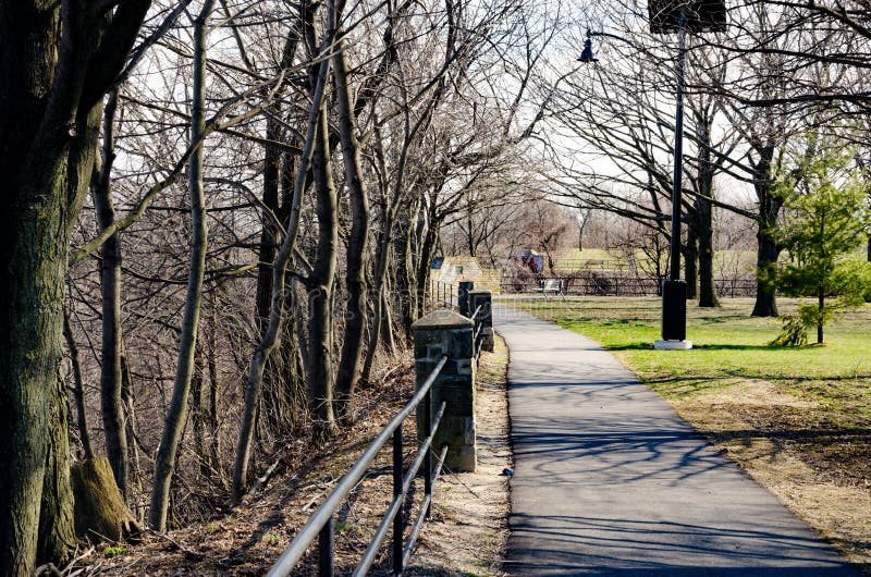 Fence Along a Walking Trail Stock Image - Image of nature, park: 69749749
