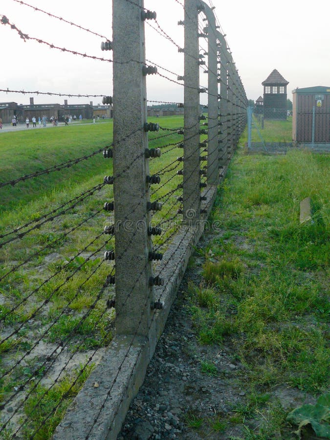 Fence of the Auschwitz Birkenau Extermination Camp Editorial ...