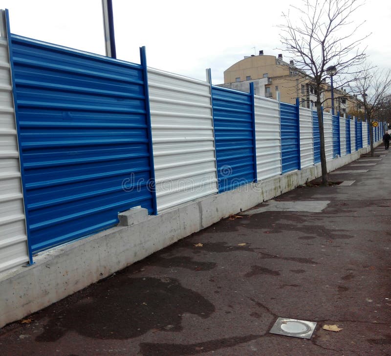 Fence stock photo. Image of blue, fence, color, closing - 48453544