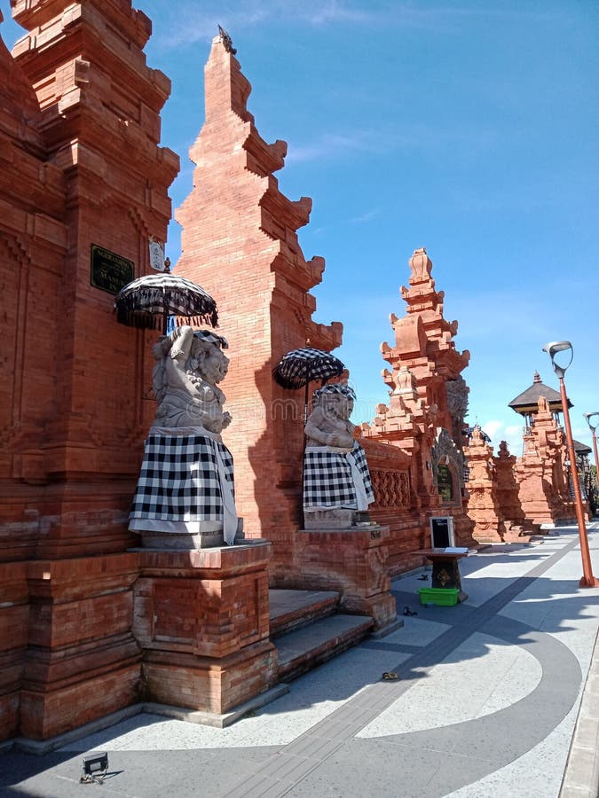 Fence Brick Surround of Tample in Bali Stock Photo - Image of brick ...