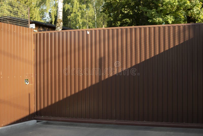 Fence in Detail. Fence Around House Stock Photo - Image of obstacle ...