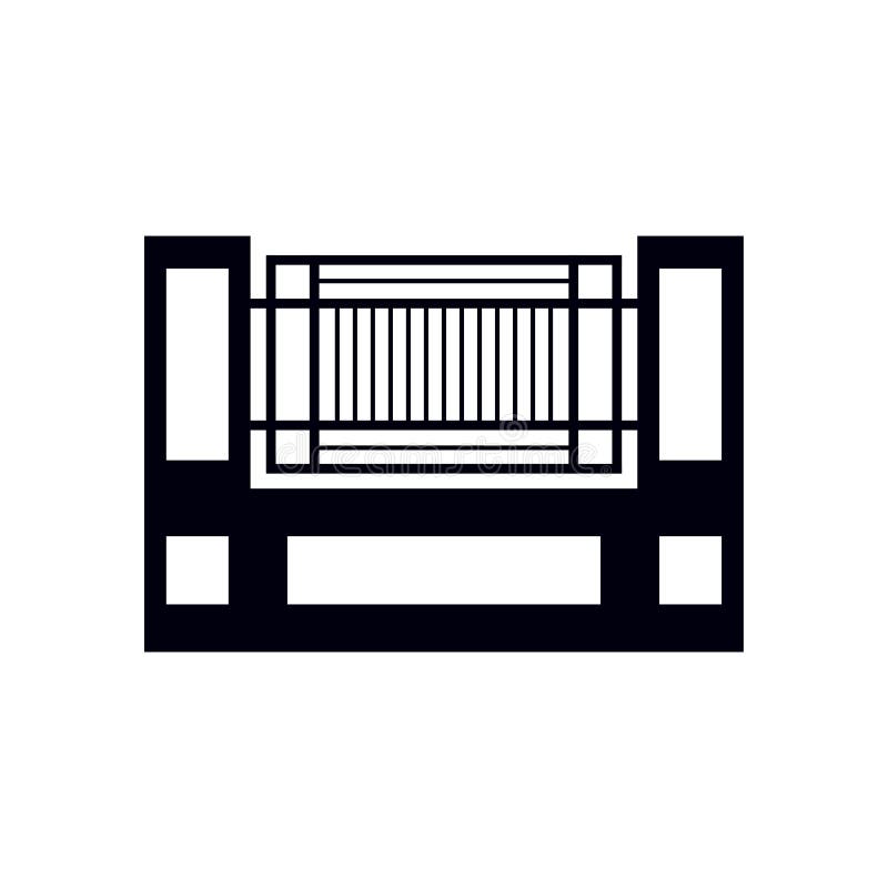Fence Gate Icon Design Template Vector Isolated Illustration Stock ...
