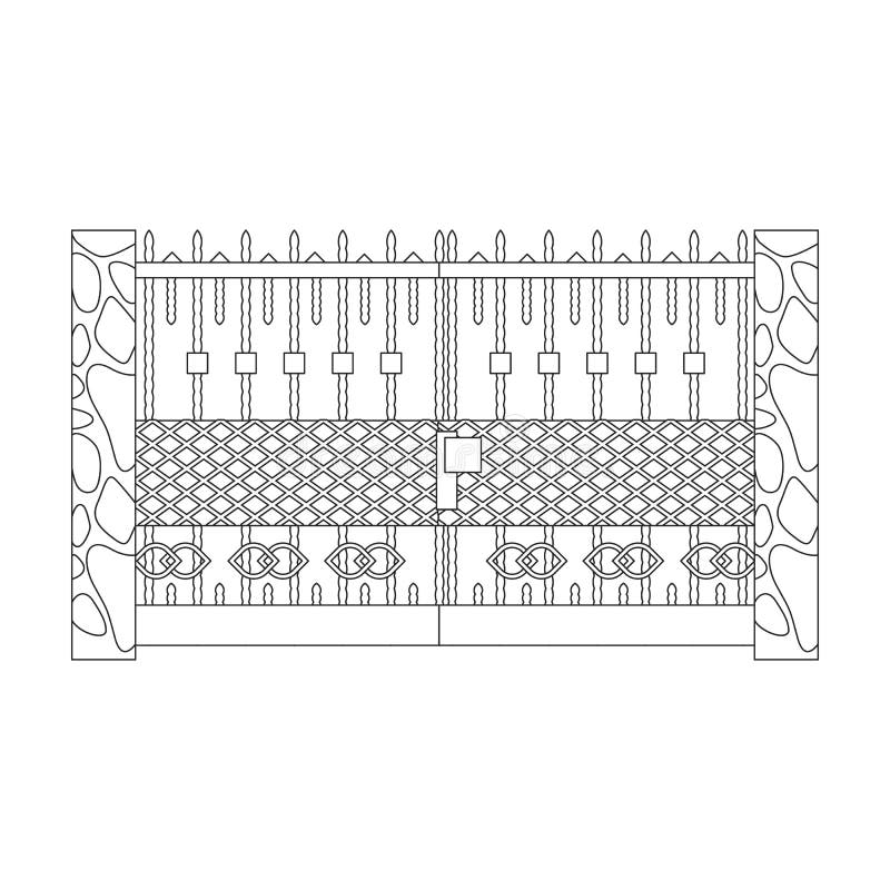 Farm Gate Outline Stock Illustrations – 1,443 Farm Gate Outline Stock ...