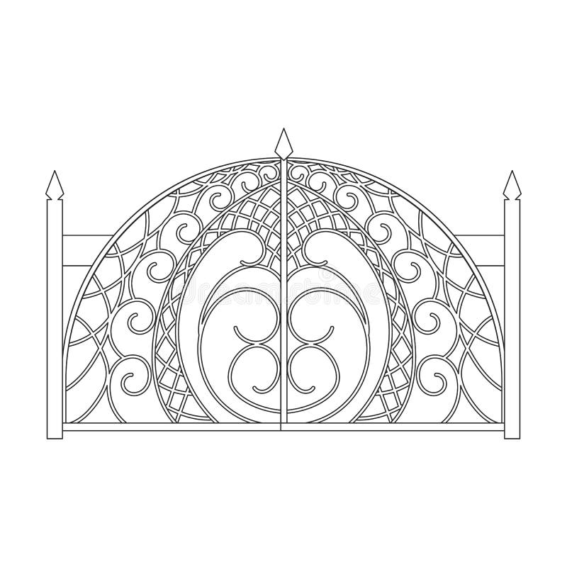 Farm Gate Outline Stock Illustrations – 1,514 Farm Gate Outline Stock ...