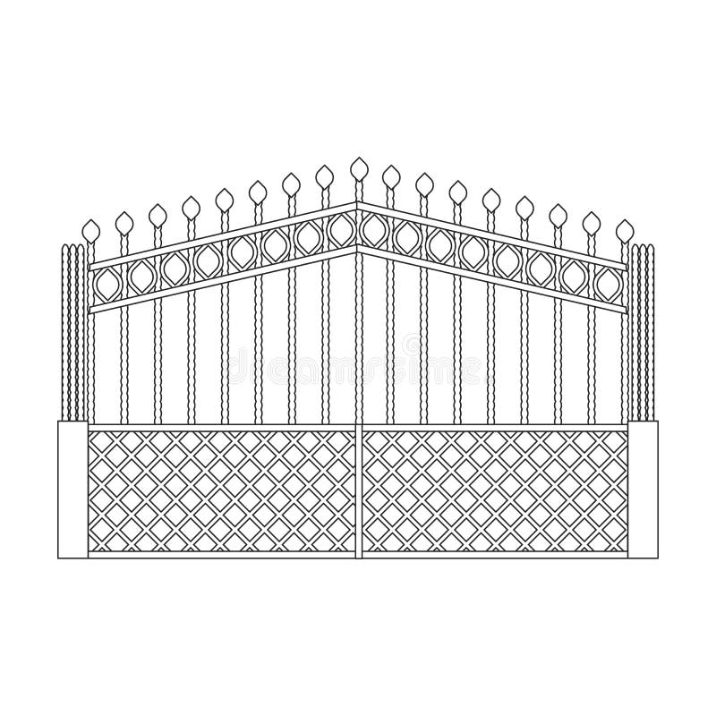 Farm Gate Outline Stock Illustrations – 1,514 Farm Gate Outline Stock ...