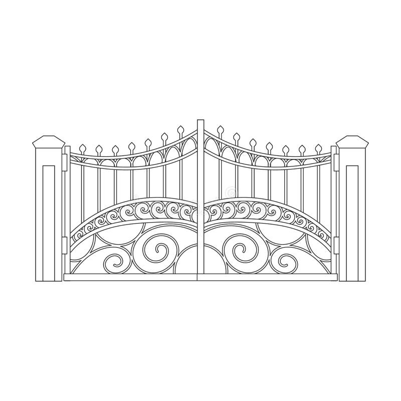 Farm Gate Outline Stock Illustrations – 1,514 Farm Gate Outline Stock ...