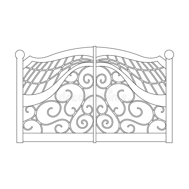 Farm Gate Outline Stock Illustrations – 1,514 Farm Gate Outline Stock ...