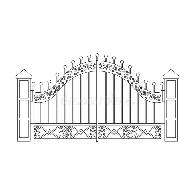 Farm Gate Outline Stock Illustrations – 1,514 Farm Gate Outline Stock ...