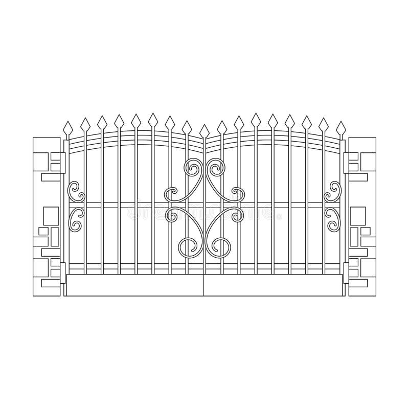 Farm Gate Outline Stock Illustrations – 1,514 Farm Gate Outline Stock ...