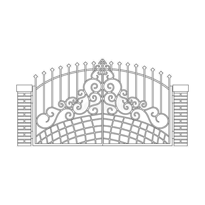 Farm Gate Outline Stock Illustrations – 1,514 Farm Gate Outline Stock ...
