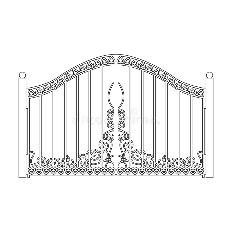 Farm Gate Outline Stock Illustrations – 1,514 Farm Gate Outline Stock ...