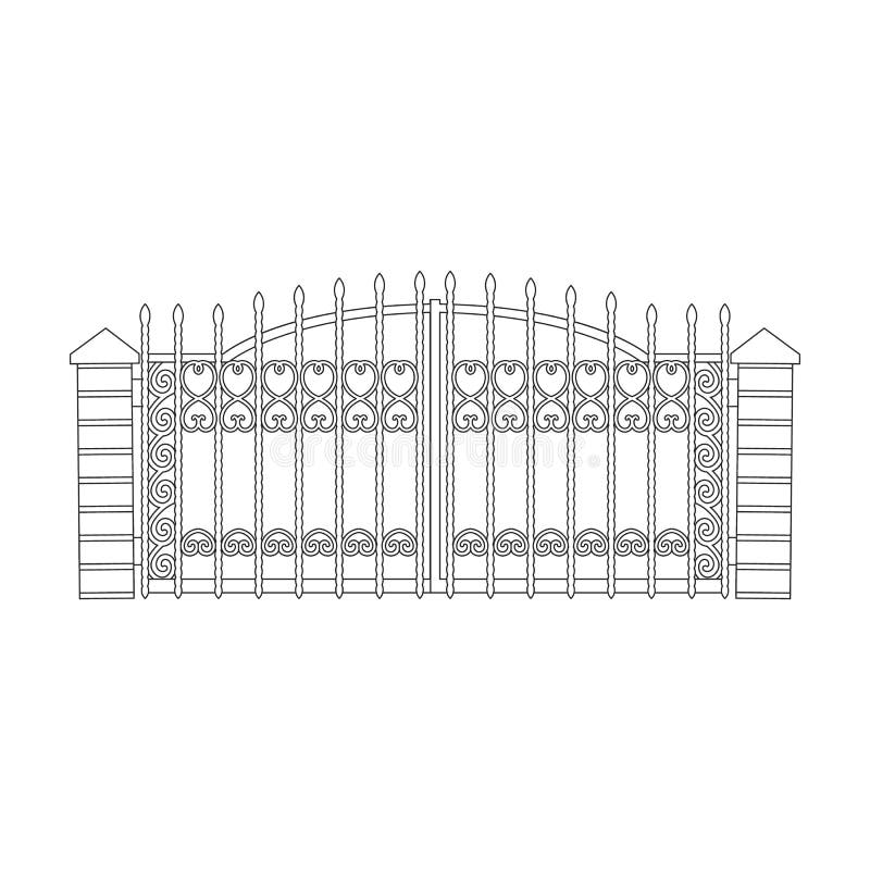 Farm Gate Outline Stock Illustrations – 1,443 Farm Gate Outline Stock ...