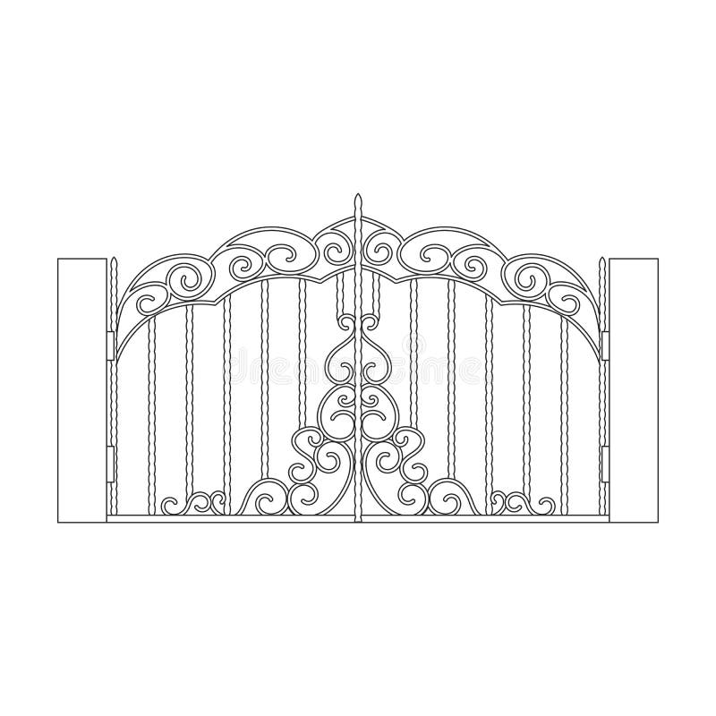 Farm Gate Outline Stock Illustrations – 1,443 Farm Gate Outline Stock ...