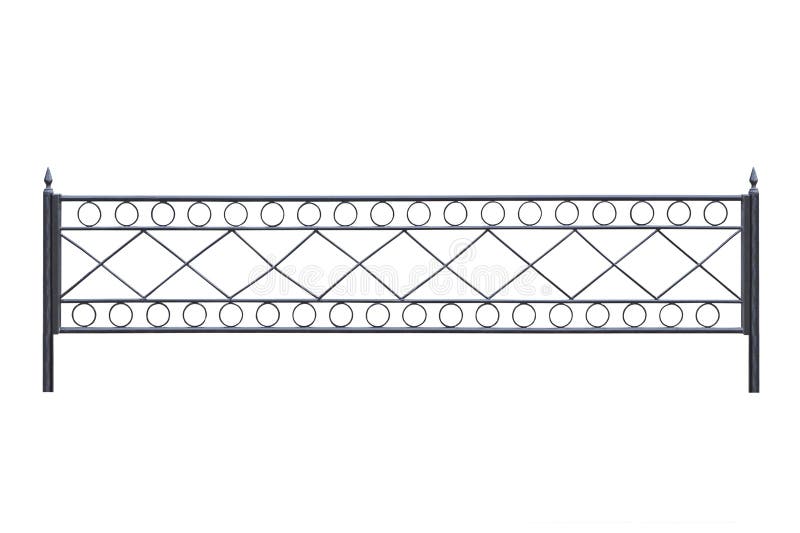 Fence with Geometric Patterns Stock Illustration - Illustration of ...