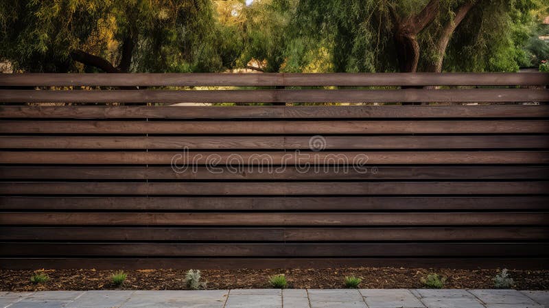 Fence horizontal wood stock illustration. Illustration of landscape ...