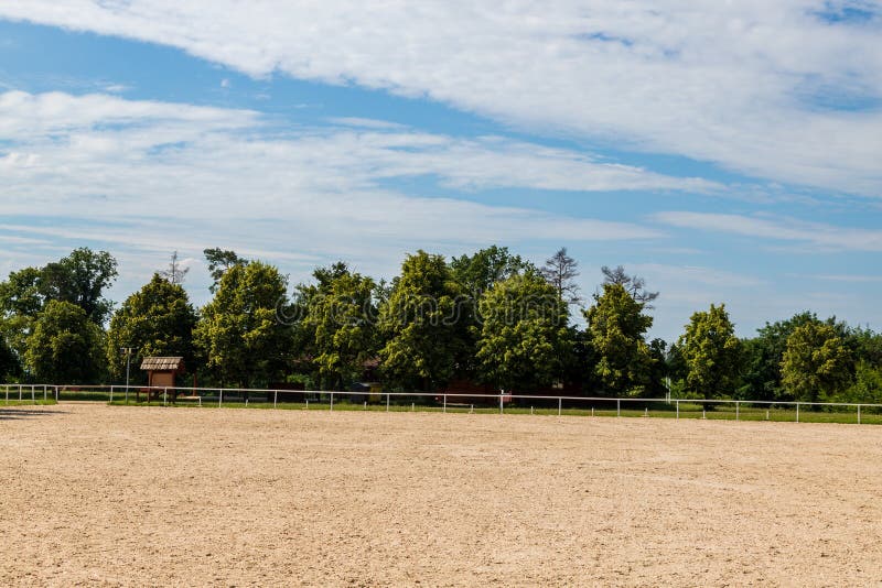 Fence and Horses. Behind the Fence You Can See the Cooling Towers of ...