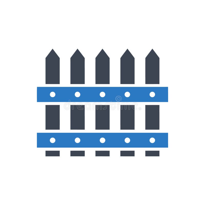 Fence Icon stock vector. Illustration of structure, outdoor - 361701954