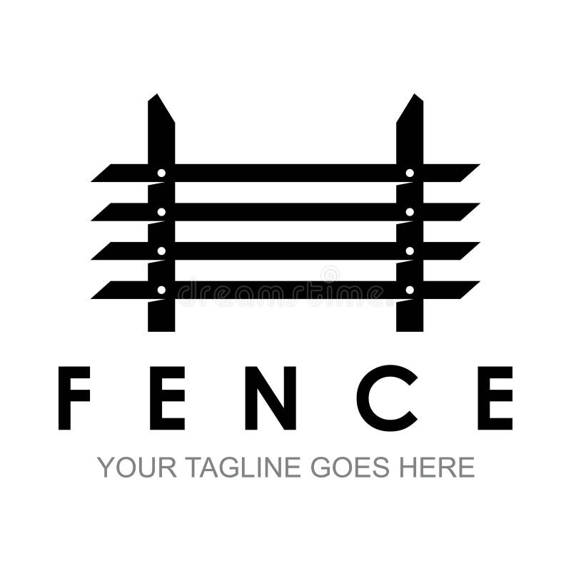 Fence Icon Logo Vector Illustration Design Stock Illustration ...