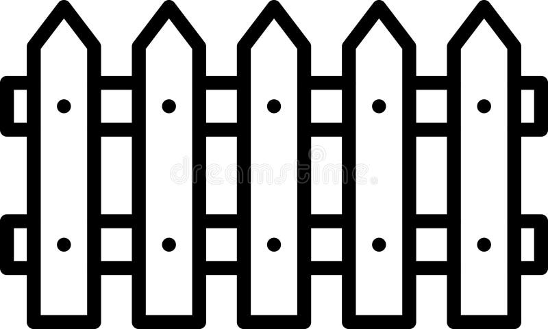 Fence Icon. Simple Illustration of Village Metal Fence Vector Icon for ...