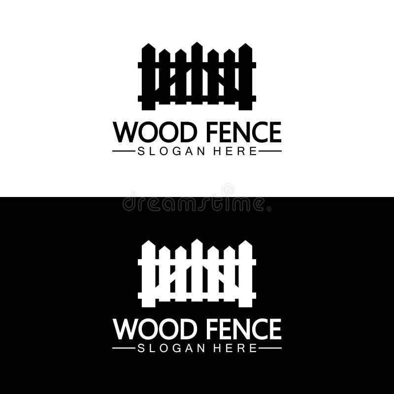 Fence Icon Vector Logo Template Stock Vector - Illustration of farm ...