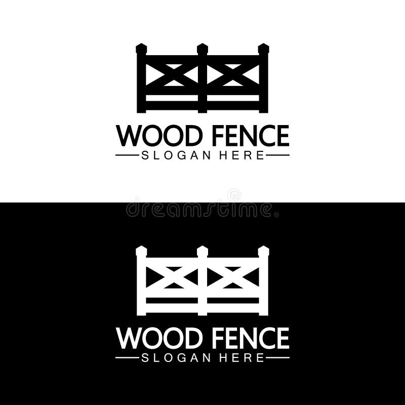 Fence Icon Vector Logo Template Stock Vector - Illustration of wooden ...