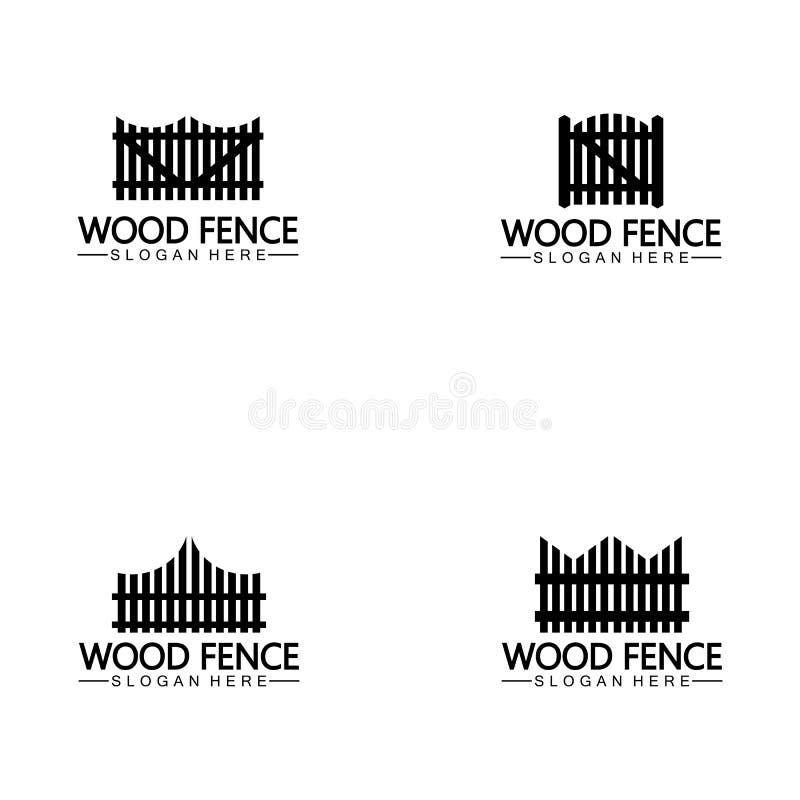 Fence Icon Vector Logo Template Stock Vector - Illustration of fence ...