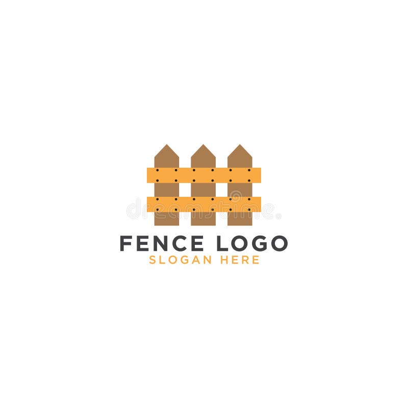 Fence logo design template stock vector. Illustration of symbol - 120559524