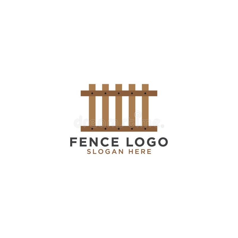 Fence Logo Icon Design Template Vector Illustration Stock Vector ...