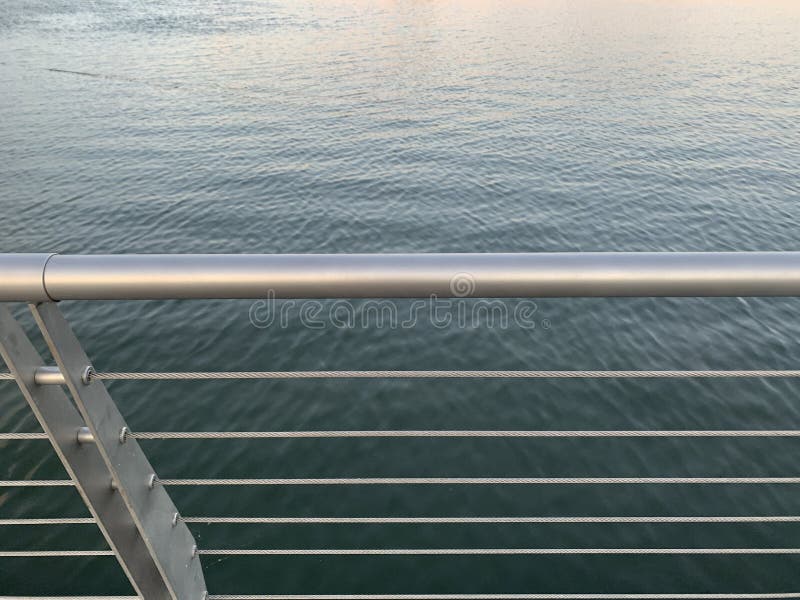 Fence on luxury ship stock photo. Image of blue, modern - 191065668