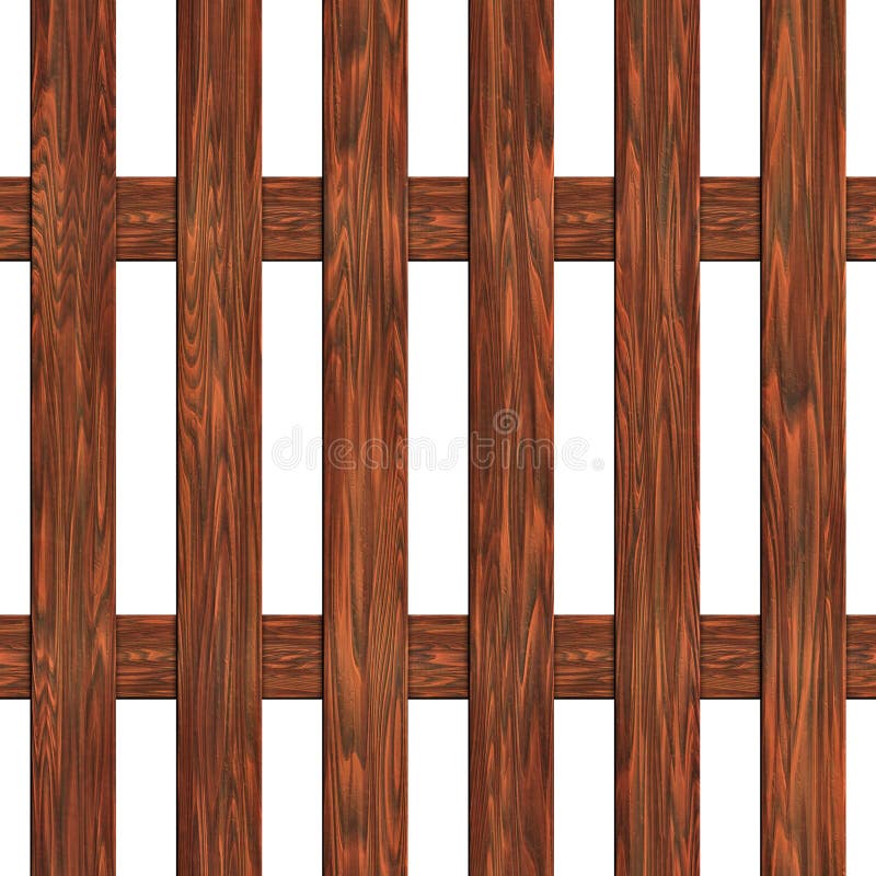 Fence Made of Boards Seamless Texture Stock Illustration - Illustration ...
