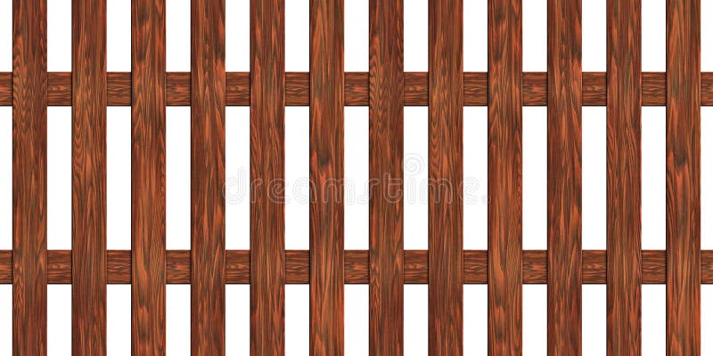 Fence Made of Boards Seamless Texture Stock Illustration - Illustration ...