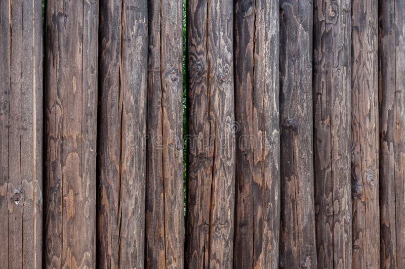 A Fence Made of Upright Standing Pine Logs Stock Photo - Image of fort ...