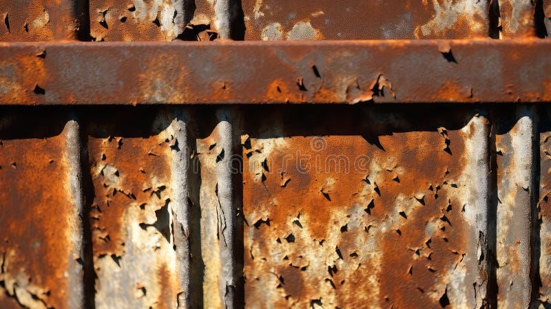 Fence metal rust stock illustration. Illustration of light - 375552794