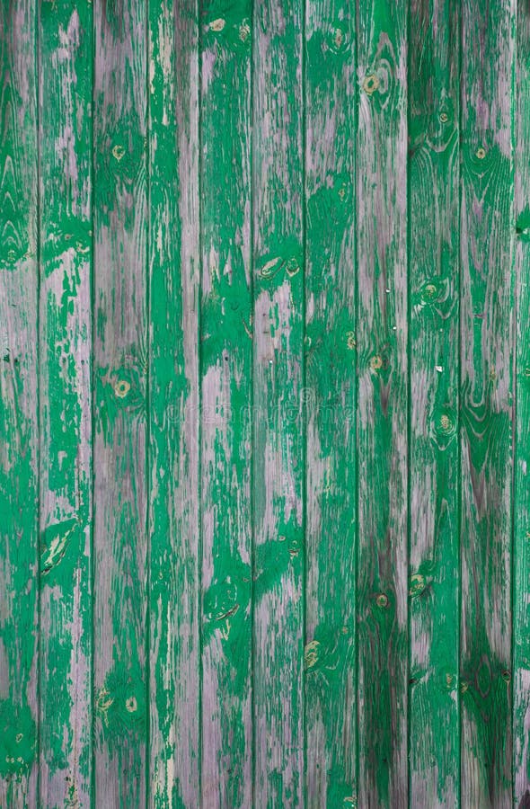 Old Green Wood Fence Surface Texture Stock Image - Image of green ...