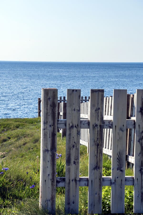 Fence stock photo. Image of seascape, summer, rock, tourism - 165463770