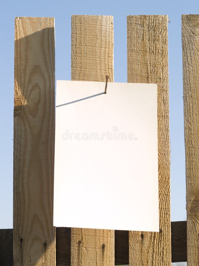 Fence paper stock image. Image of post, poster, wood - 19566103