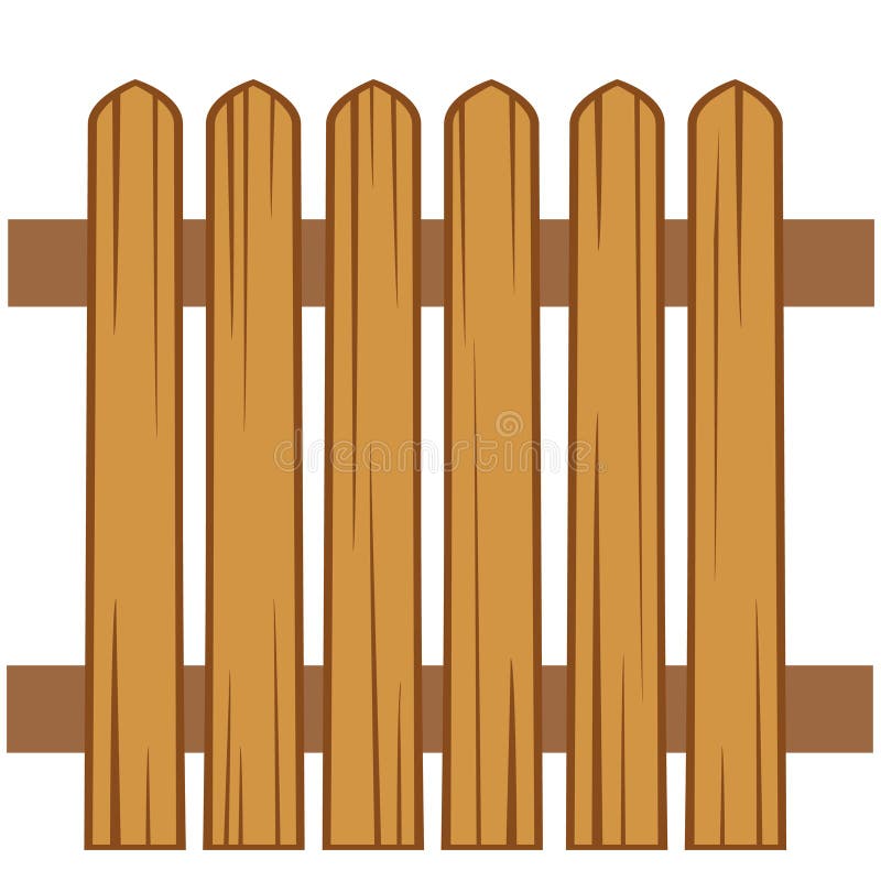 Wooden fence stock vector. Illustration of pattern, outdoors - 15671825