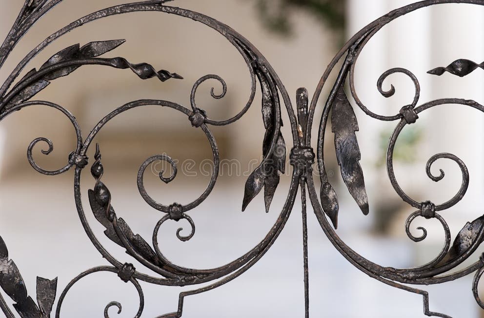 Fence pattern stock image. Image of roll, curl, metal - 5516187