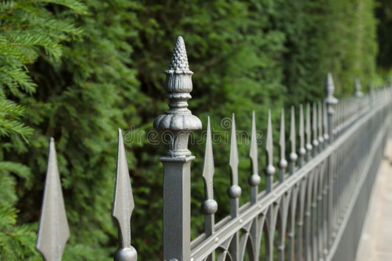Fence perspective stock image. Image of picked, fence - 36781747